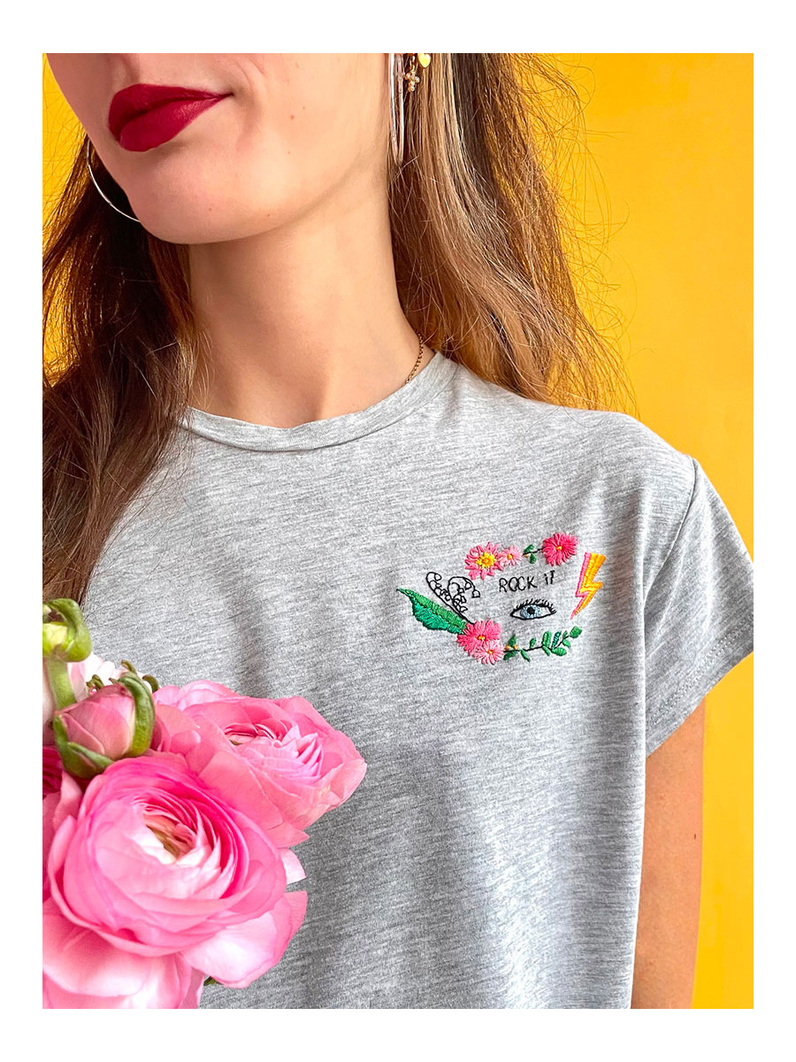 Kit de broderie facile Rock it - Britney Pompadour - EASY BRODERIE