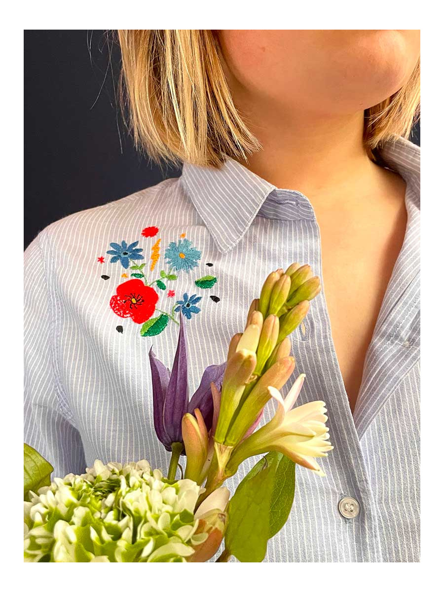 Kit de broderie facile Rock it - Britney Pompadour - EASY BRODERIE